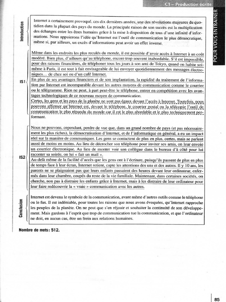 Corrigé - Texte Argumentatif | PDF