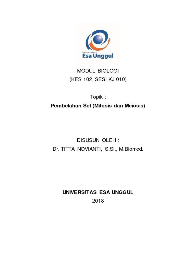 Modul Pemebelahan Sel | PDF