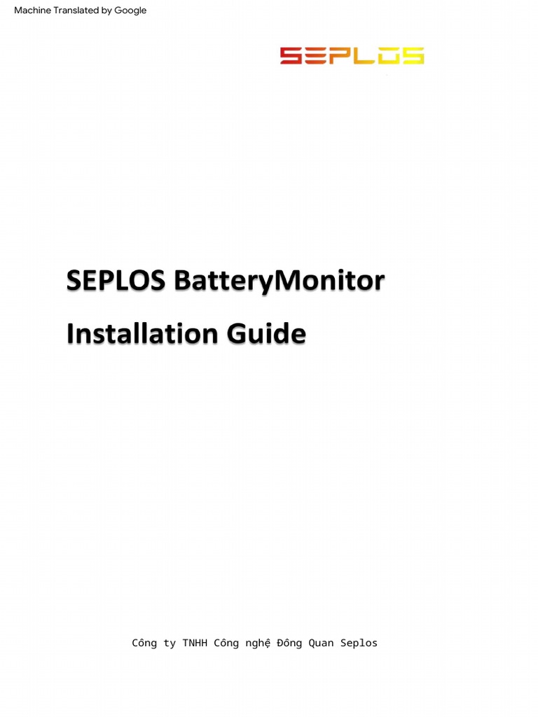 BatteryMonitor Software Installation Guide 20221012 | PDF