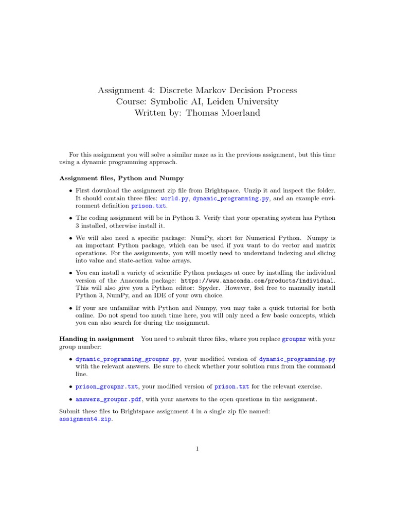 Symbolic Ai Mdp Dp Pdf Dynamic Programming Subroutine 3703