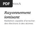 Cours sur les Rayonnements Ionisants | PDF | Neutron | Rayonnement ionisant