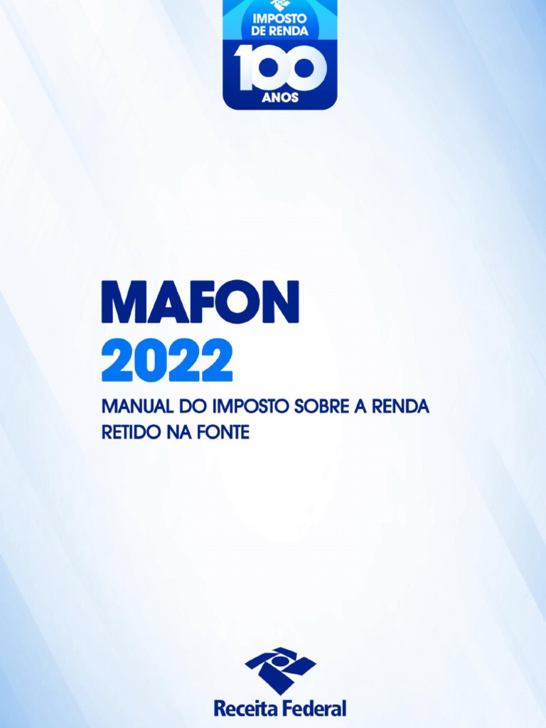 Mafon 2022 Versão 1.0 | PDF | Impostos | Imposto de Renda