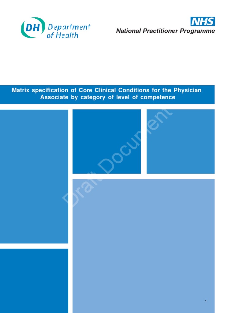 Core Clinical Conditions Matrix for PAs | PDF | Heart | Medical Diagnosis