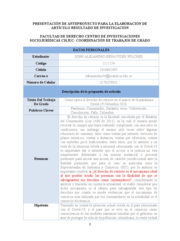 27-07-2020-JOHN ALEJANDRO BENAVIDES WILCHES - Rev.2 - SAFS | PDF ...