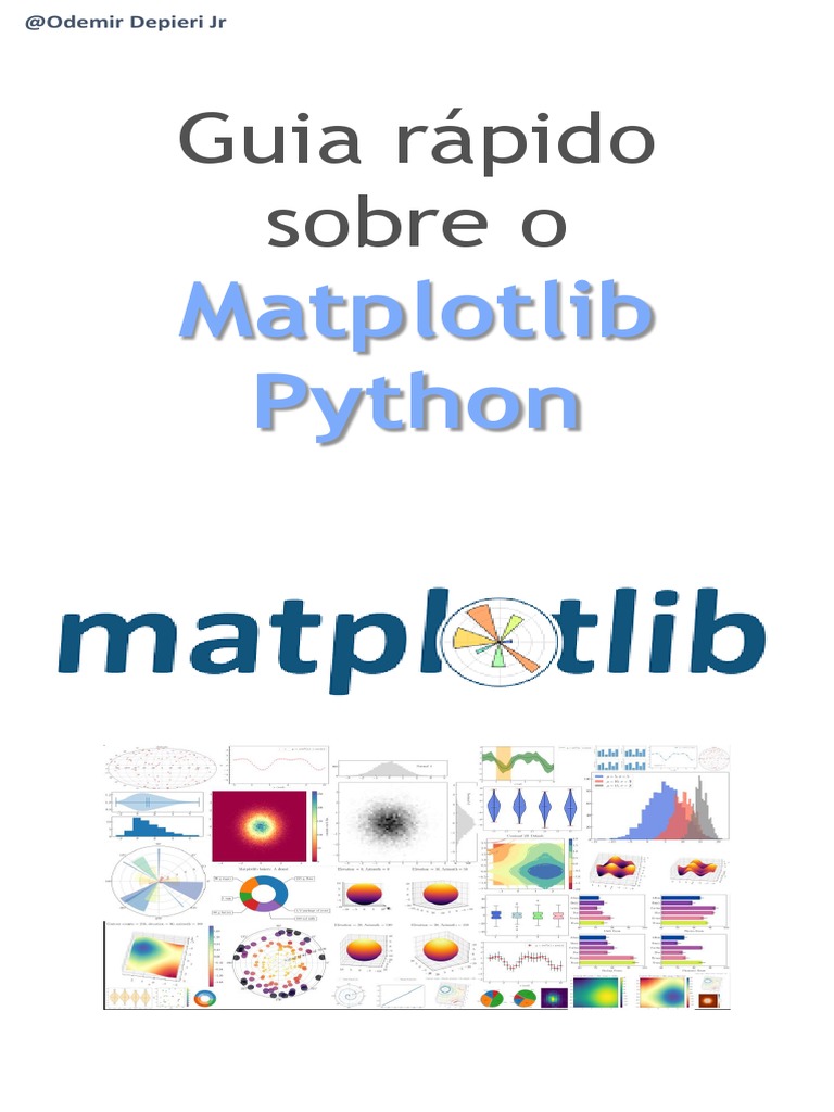 Guia Rápido Matplot Lib Python Pdf Python Linguagem De Programação Ciência Da Computação 3933