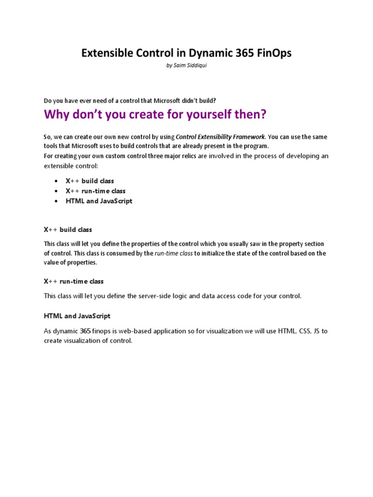 Extensible Control | PDF