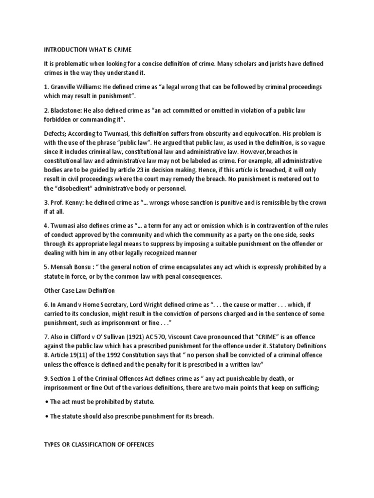 Understanding Criminal Law Definitions | PDF | Mens Rea | Crimes