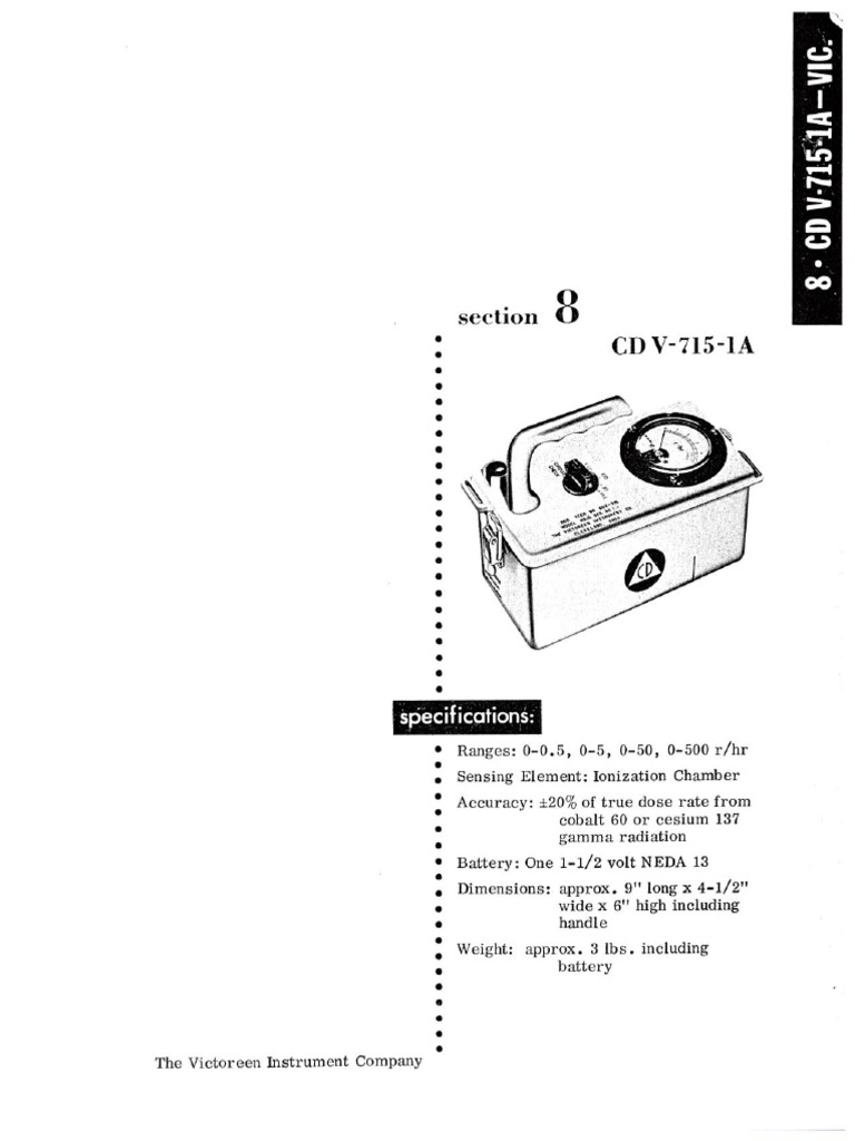 CDV 715 1A Victoreen | PDF