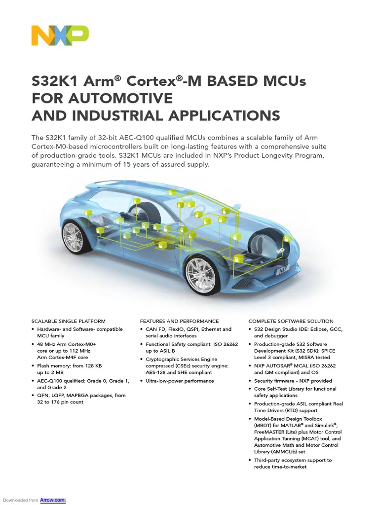 S32k1-Generalpurposemcus Brochure | PDF | Microcontroller | Flash Memory