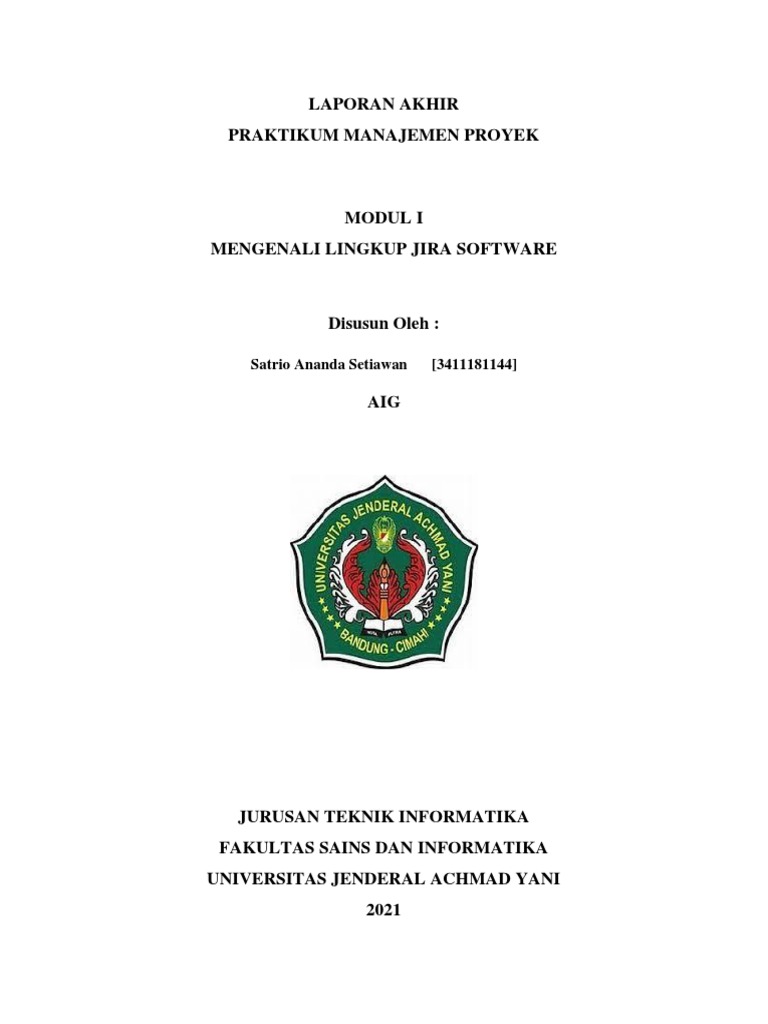 Format Laporan Prak. Manajemen Proyek | PDF