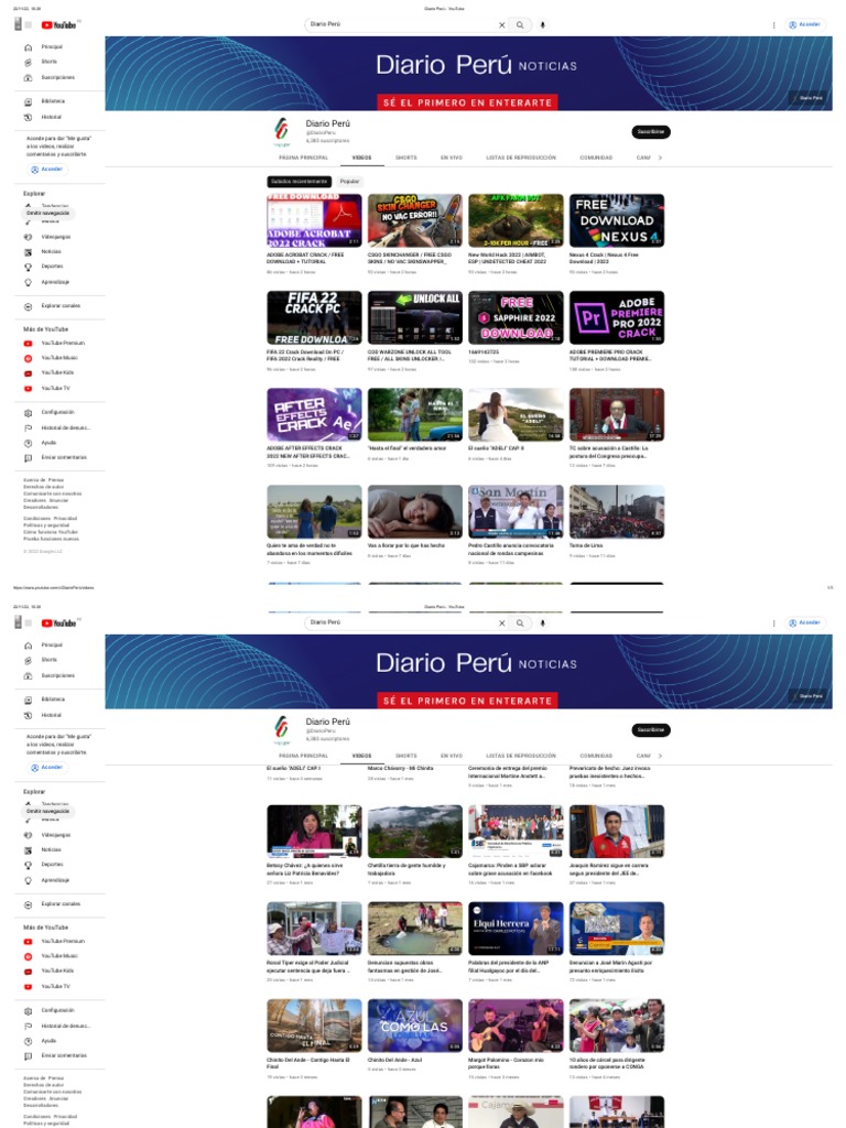 Hakeo A Diario Perú - YouTube | PDF | Youtube