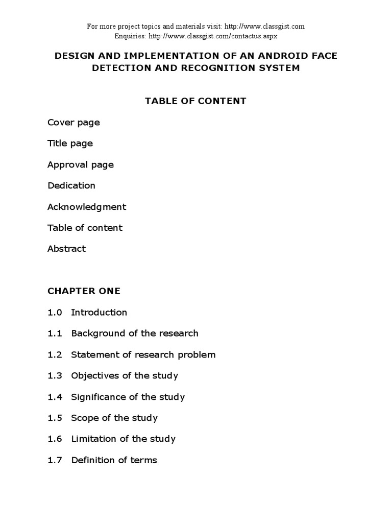 Design And Implementation Of An Android Face Detection And Recognition Systemwqaas8cpdq Pdf