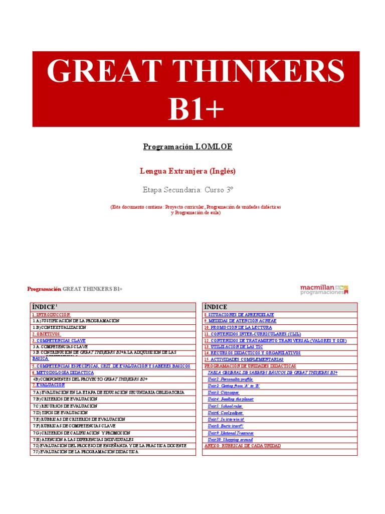 Programacion 3 Eso Lomloe | PDF | Educación primaria | Plan de estudios