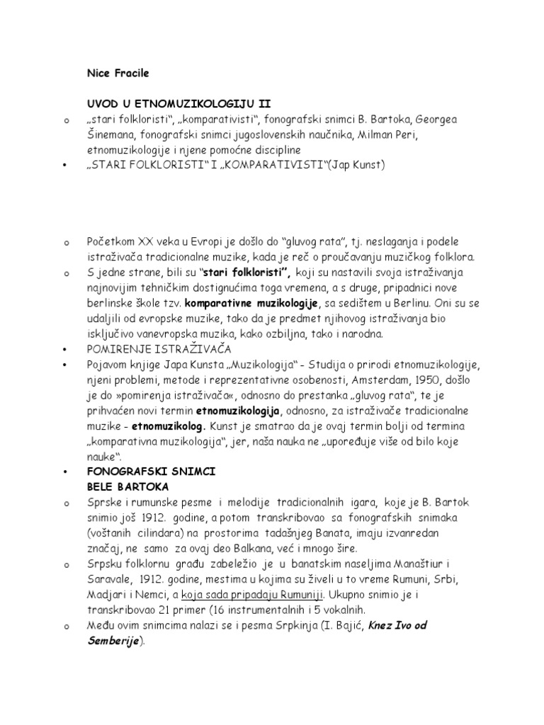 15 Uvod U Etnomuzikologiju Ii | PDF