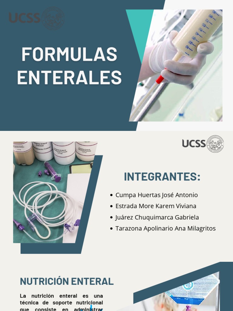 FORMULAS ENTERALES 28NOV22 | PDF | Nutrición | Dieta y nutrición