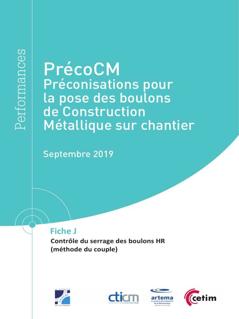 Fiche J Contrôle Du Serrage Des Boulons HR | PDF | Vis de fixation