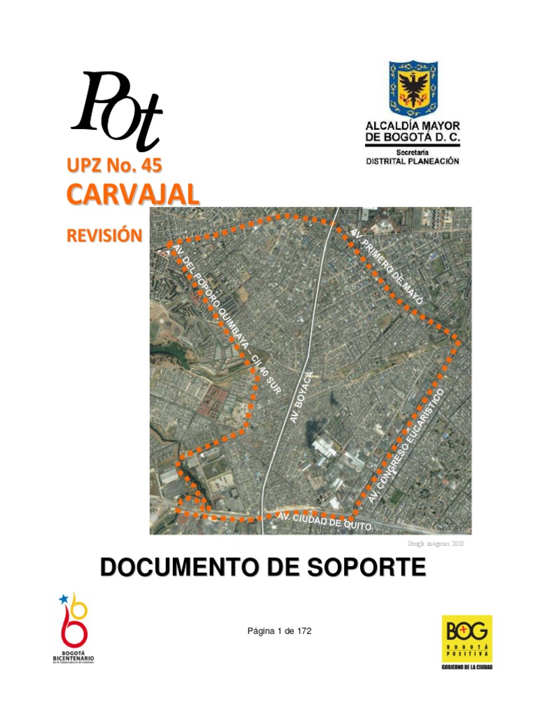 Upz No 45 Carvajal | PDF | Planificación | Calle