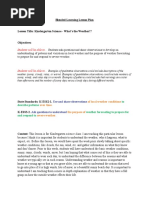 3rd Grade Lesson Plan - Weather | PDF | Lesson Plan | Science
