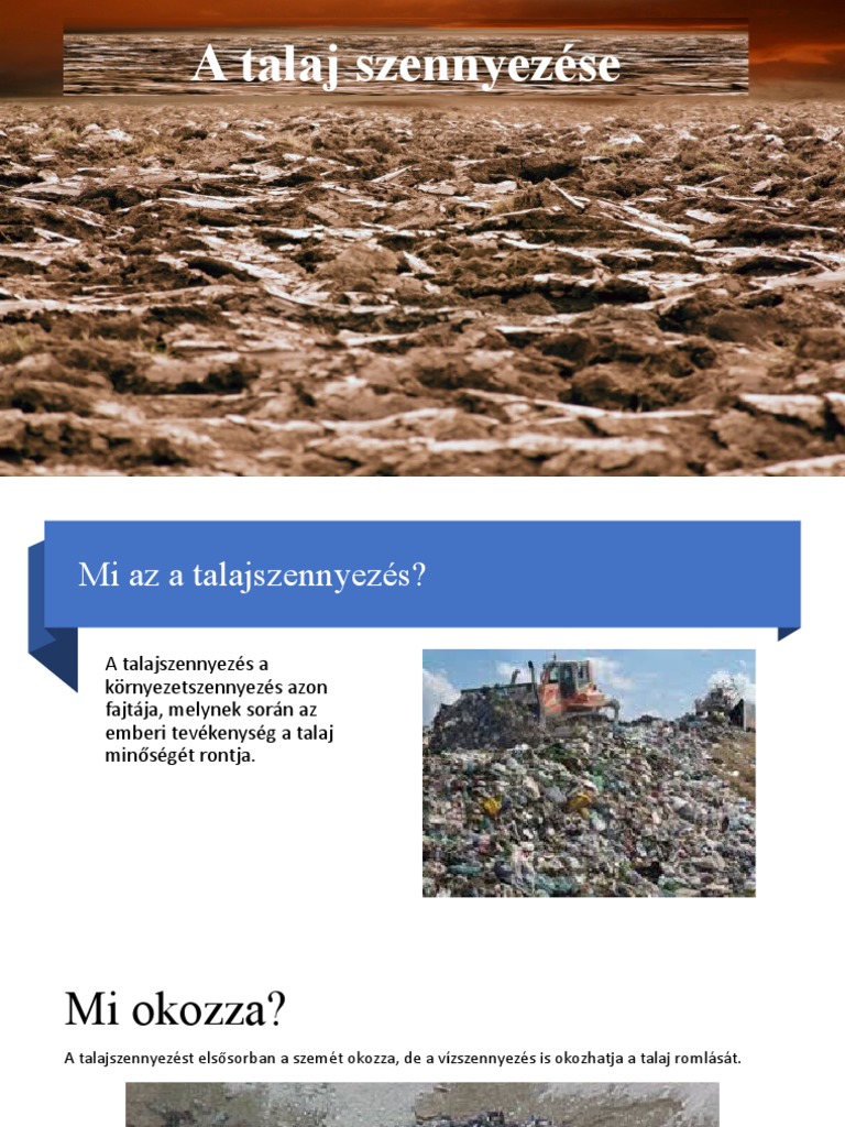 A Talaj Szennyezése | PDF