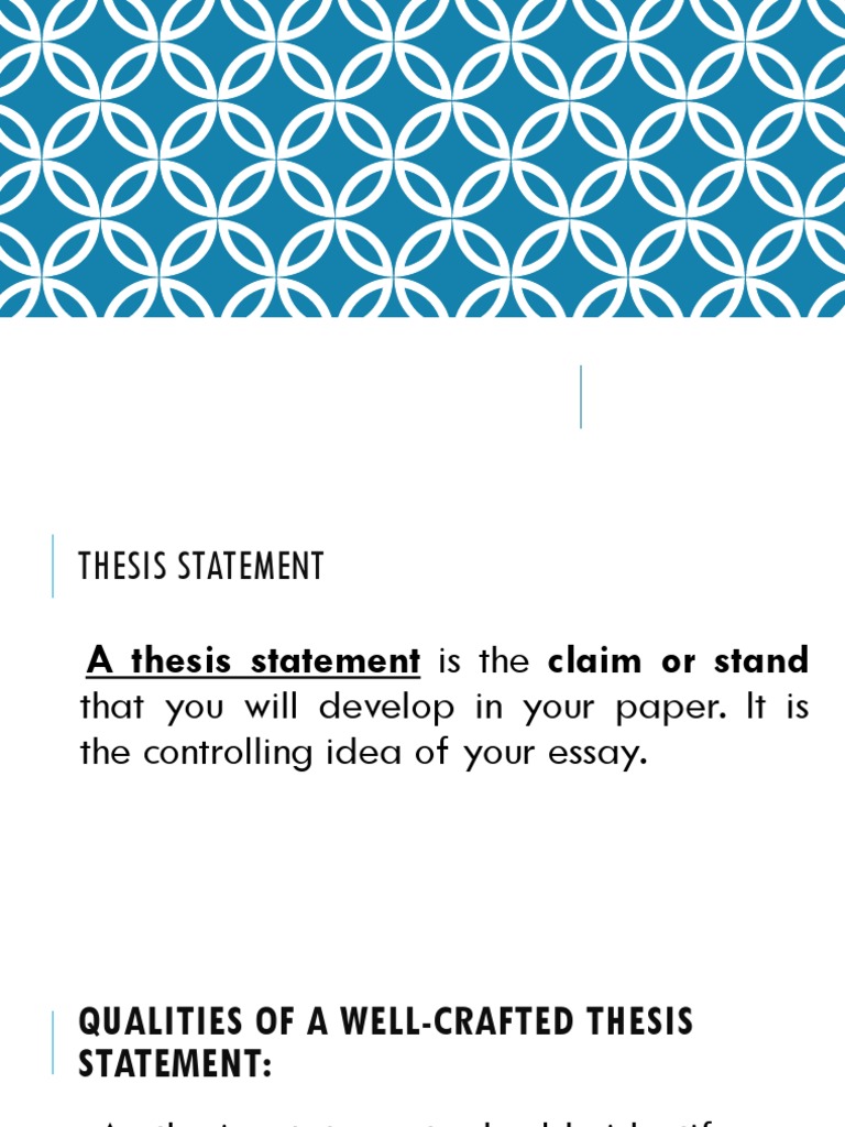 Thesis Statements | PDF | Thesis | Essays