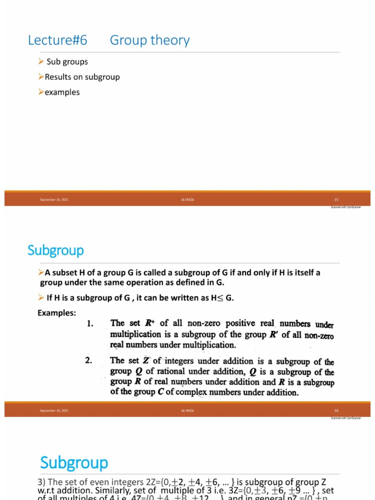 Group Theory 5 | PDF