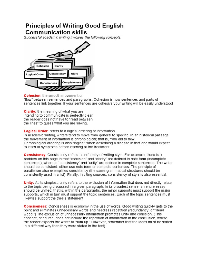 Principles of Writing Good English | PDF | Essays | Information