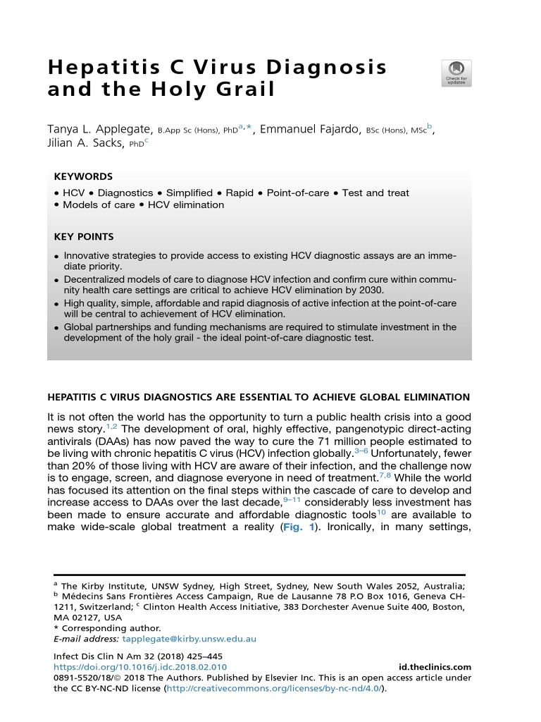 Hep C Diagnosis | PDF | Hepatitis C | Infection