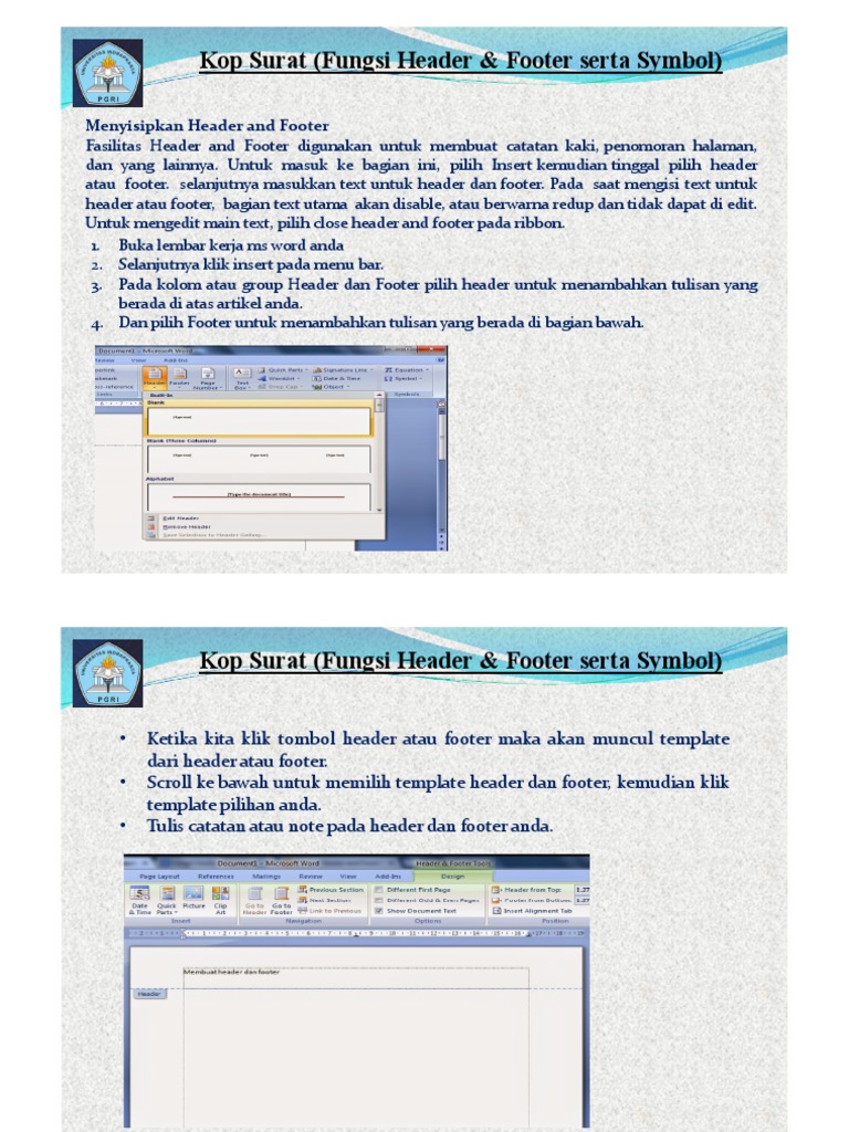 SESI 3 - Kop Surat - Symbol - Border Shading | PDF
