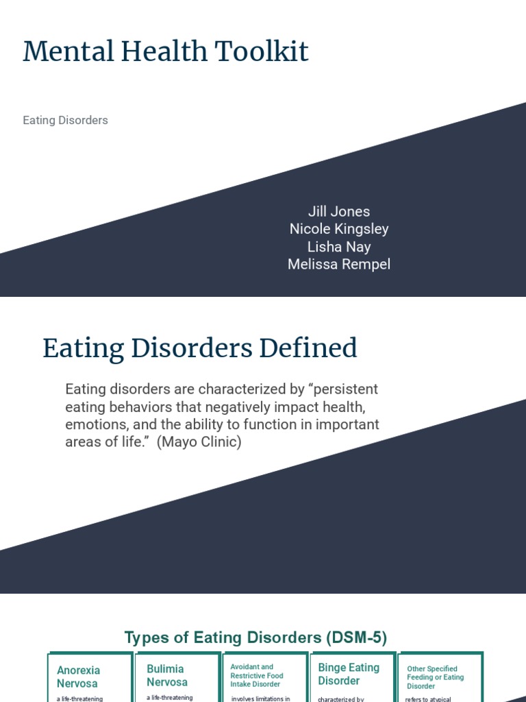 Mental Health Toolkit 1 | PDF | Anorexia Nervosa | Eating Disorder
