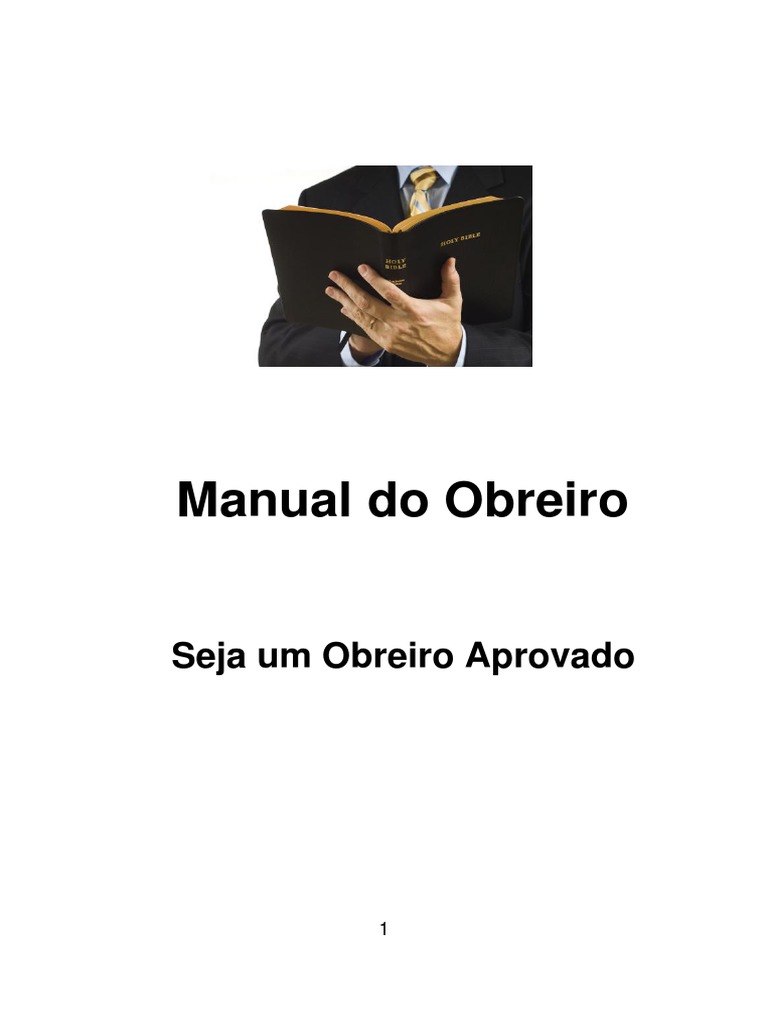 Manual Do Obreiro | PDF | Presente espiritual | Batismo com o Espírito Santo