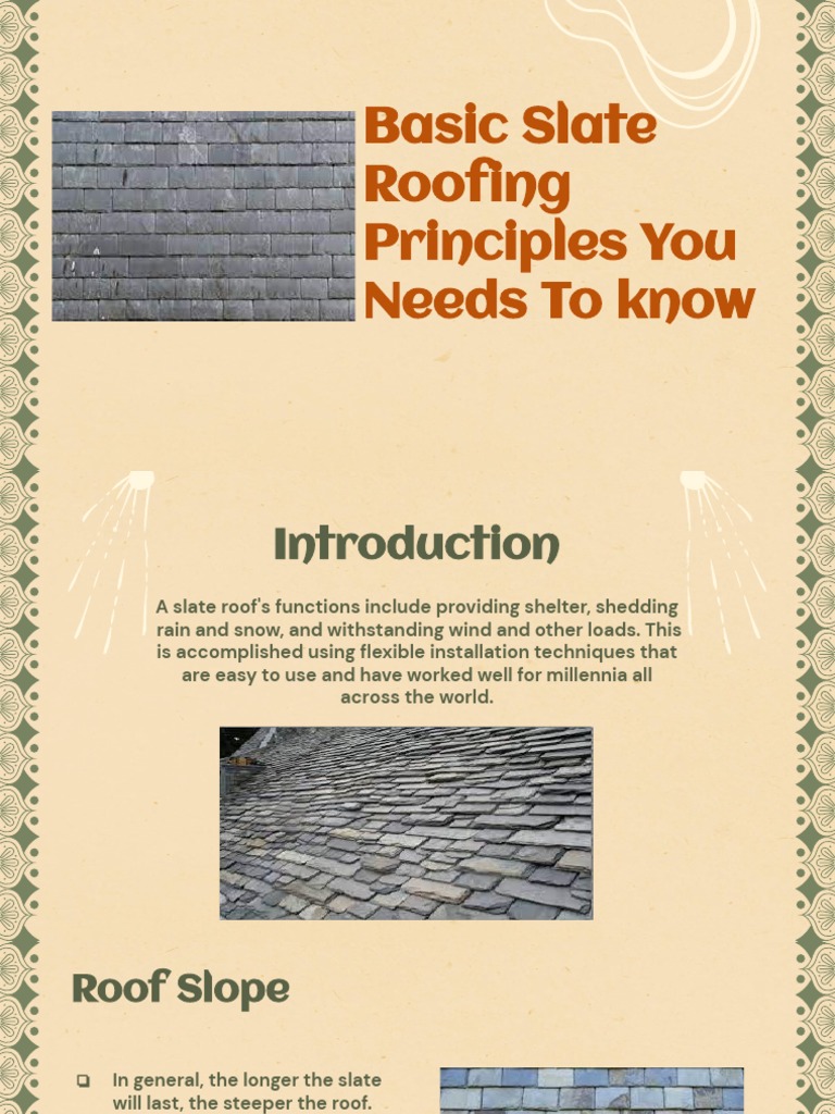 Basic Slate Roofing Principles You Needs To Know | PDF | Home & Garden ...