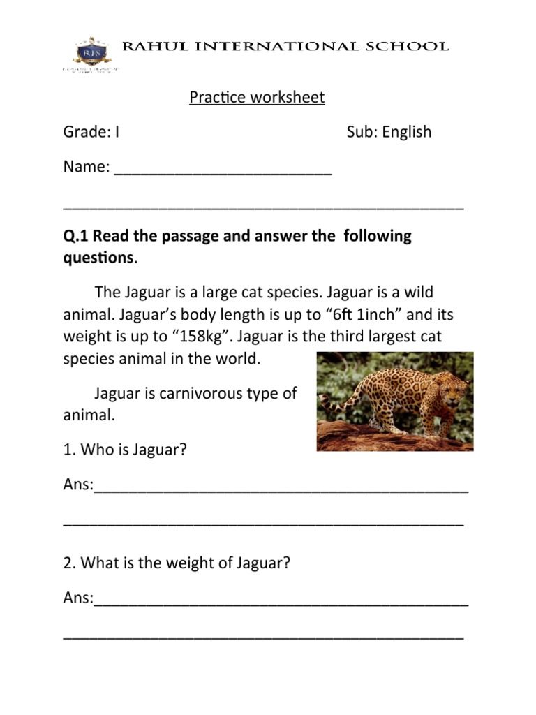Practice Worksheet Grade 1 | PDF | Language Arts & Discipline | Science ...