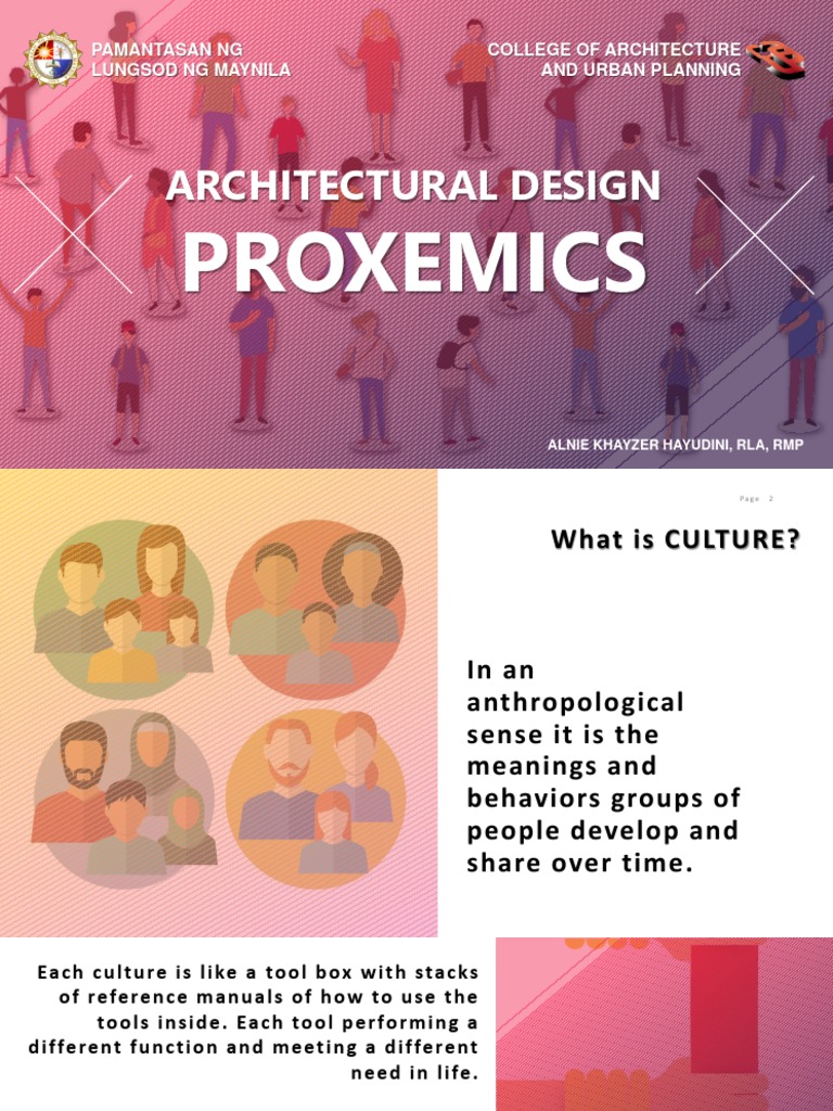 Architectural Design 3 - Lecture 2 - Proxemics | PDF | Wellness