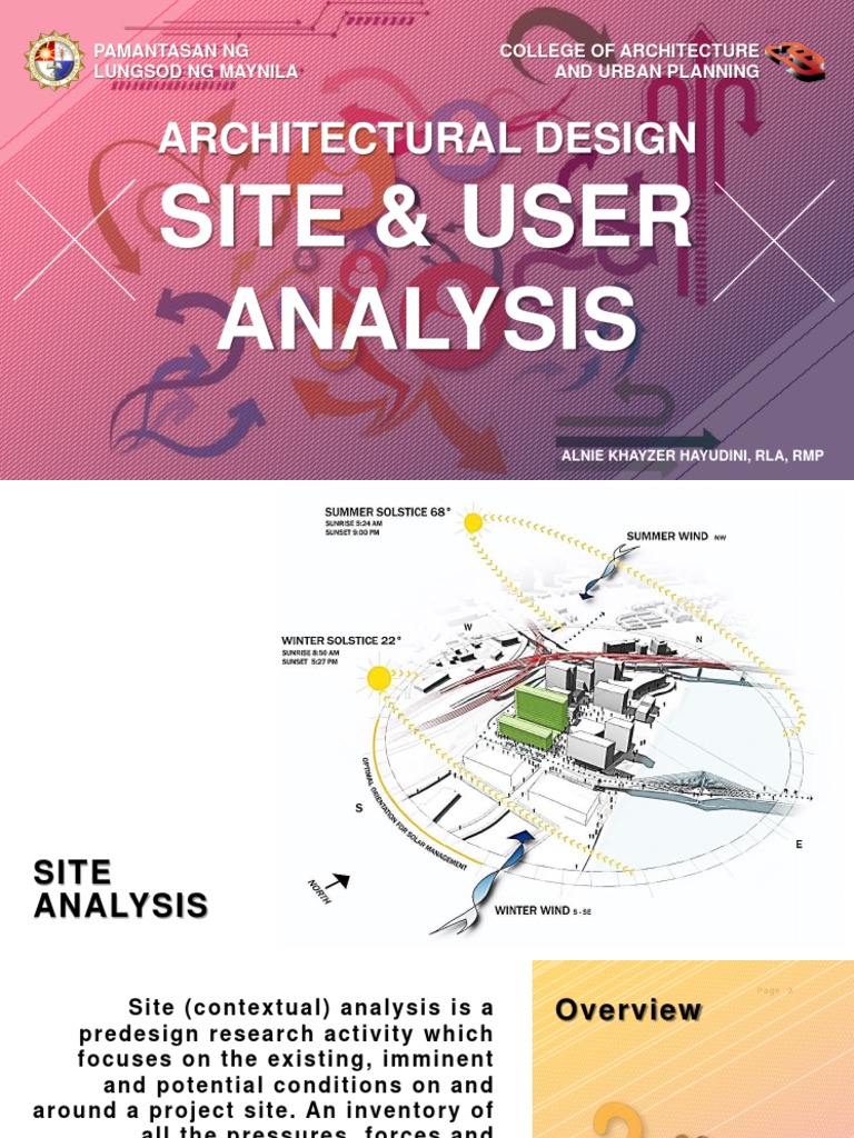 Architectural Design 3 - Lecture 3 - Site & User Analysis | PDF ...