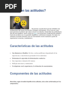 Comportamiento y Actitudes | PDF | Comportamiento | Actitud (psicología)