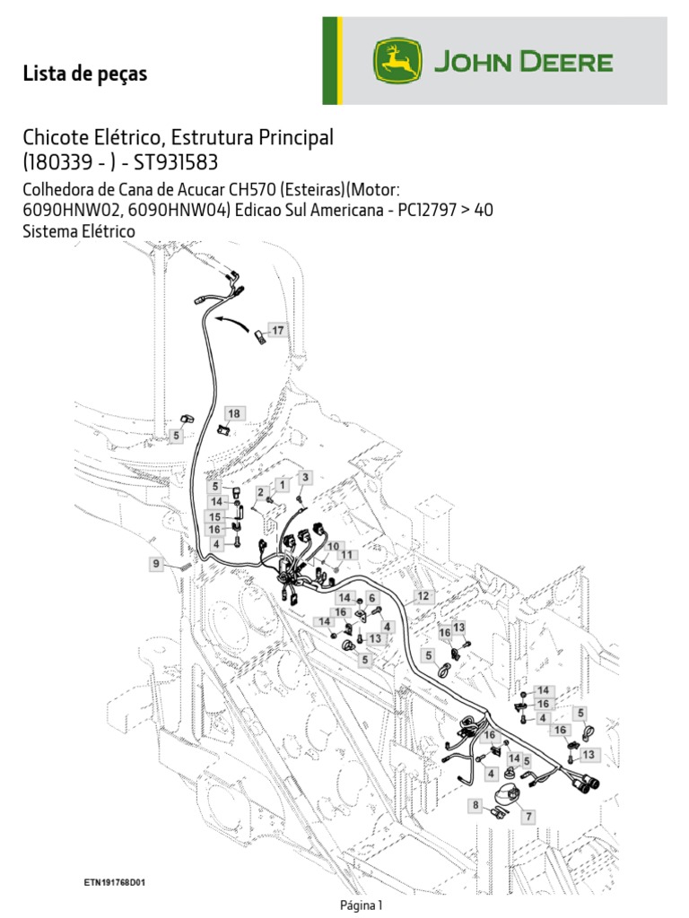 Sistema Elétrico - Chicote Elétrico, Estrutura Principal | PDF
