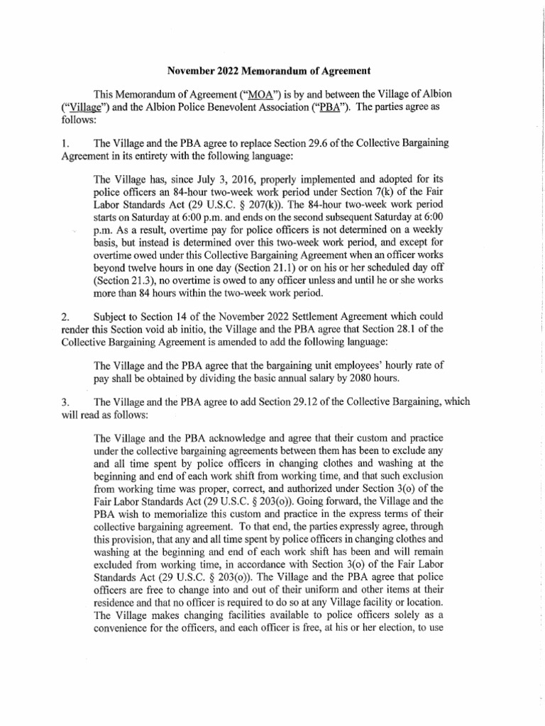 Albion Police Settlement | PDF