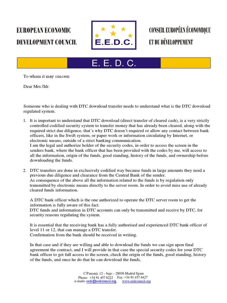 EEDC - DTC Full Resume | PDF | Banks | Information