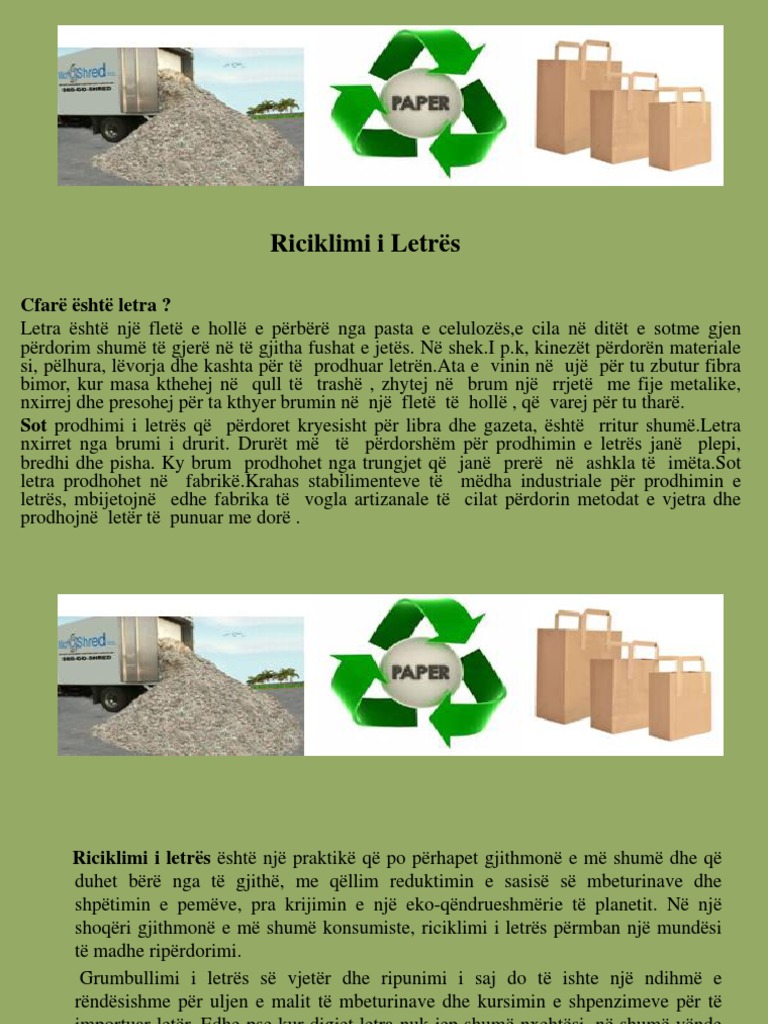 Riciklimi I Letres Ne Power Point 2015 | PDF