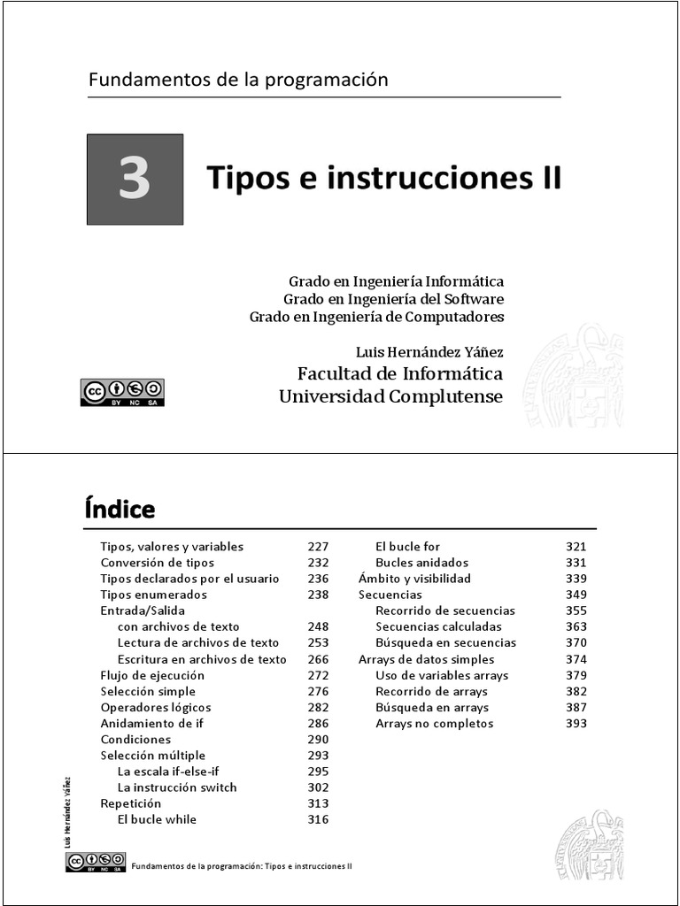 03 TiposEInstruccionesII | PDF | Archivo de computadora | Datos de computadora