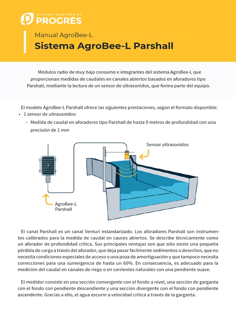 Sistema AgroBee-L Parshall | PDF | Archivo de computadora | Sensor