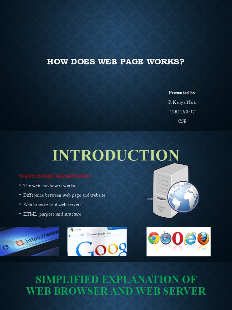 Web Page PPT 1 | Download Free PDF | World Wide Web | Internet & Web