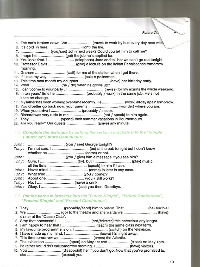 Future Exercises | PDF