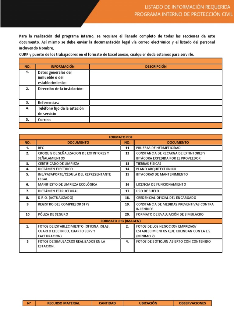 Listado PIPC - IND | PDF | Seguridad Pública | Gestión de emergencias