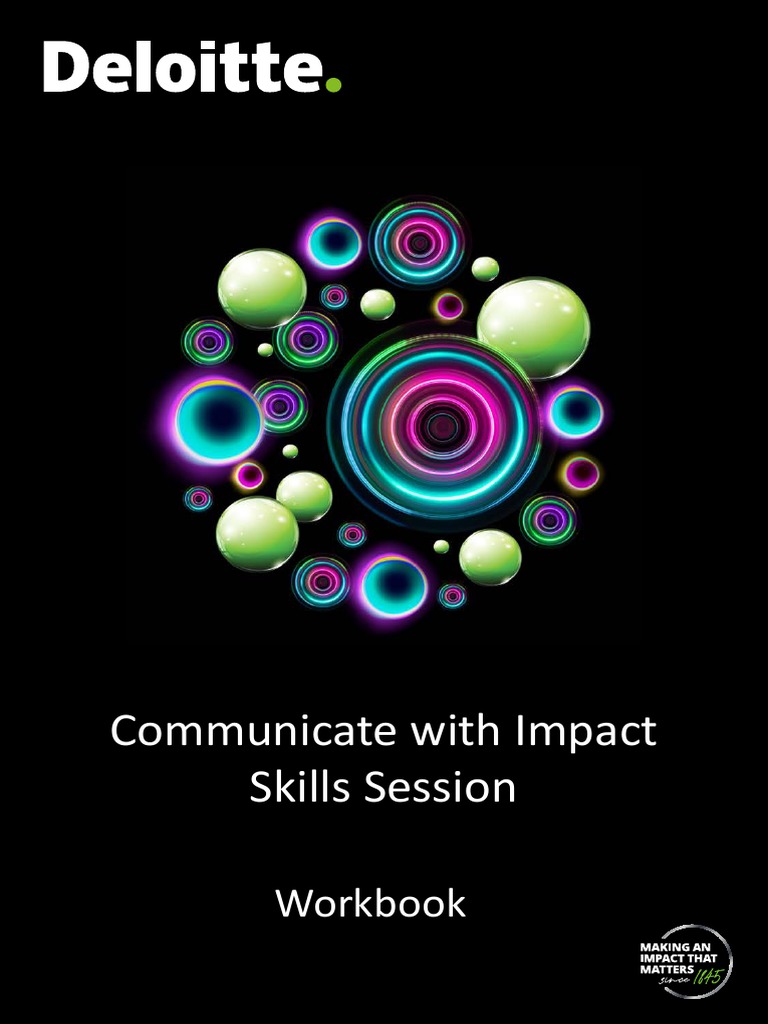 Communicating with Impact Skills Guide | PDF | Communication | Human ...