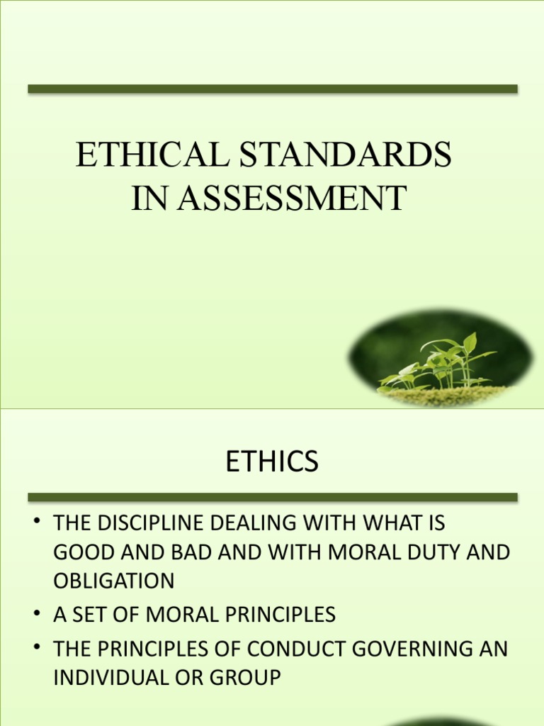 Ethical Standards in Assessment | PDF | Informed Consent | Confidentiality Ethical Standards in Assessment | PDF | Informed Consent | Confidentiality