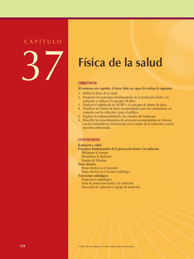 Fisica de La Salud Cap 37pdf | PDF | Desintegración radioactiva | Rayo X