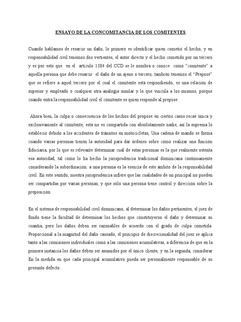 Comitente - Prepose | PDF