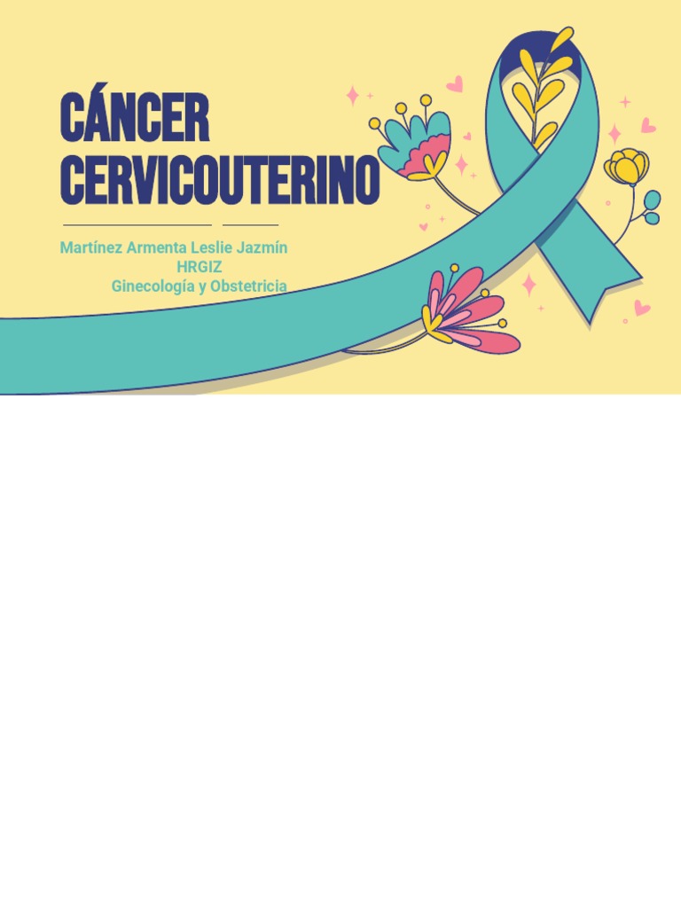 Cáncer Cervical | PDF | Cáncer de cuello uterino | Causas de la muerte