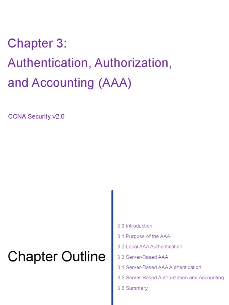 Understanding AAA in CCNA Security | PDF | Radius | Information Technology